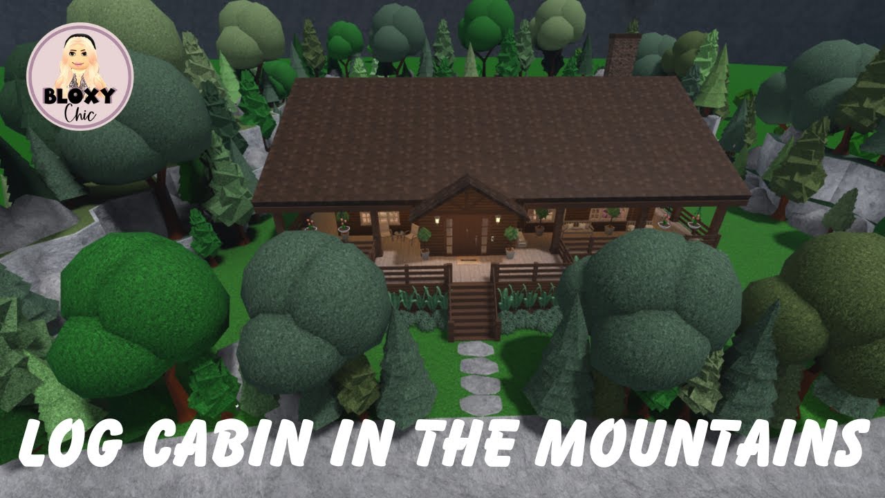 TOURING MY LOG CABIN IN THE MOUNTAINS - ROBLOX - BLOXBURG - YouTube