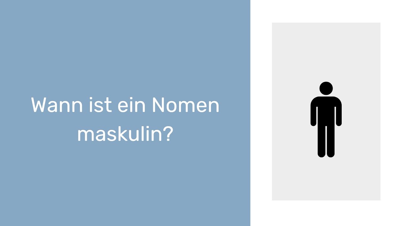 👉 Wann ist ein Nomen maskulin? #deutsch #deutschlernen #german # ...