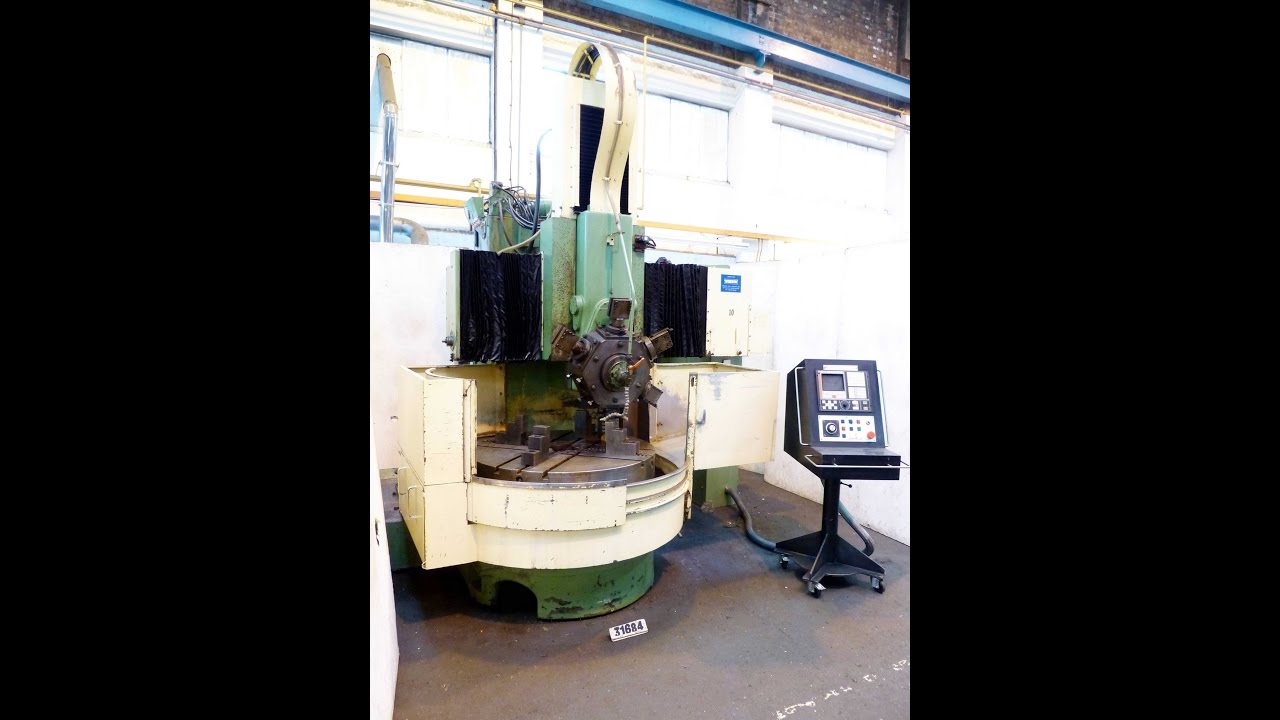 Webster & Bennett 48" CNC Vertical Borer | VTL - YouTube