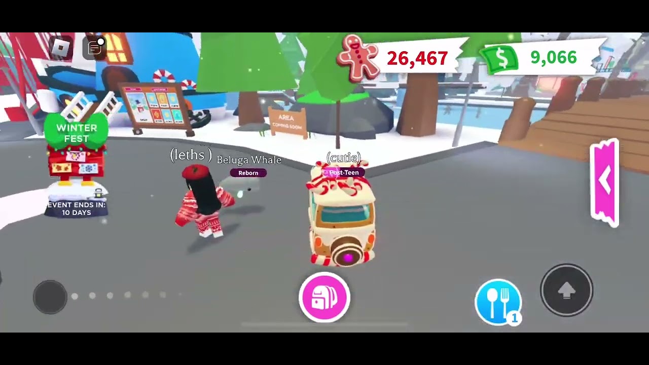 I got the candy cane camper in adopt me during christmas event - YouTube