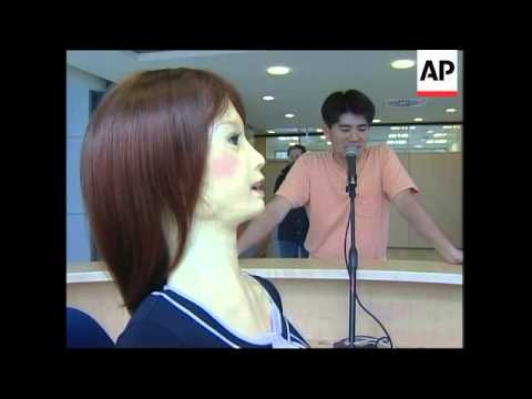 Japanese robot used as receptionist at Israeli university