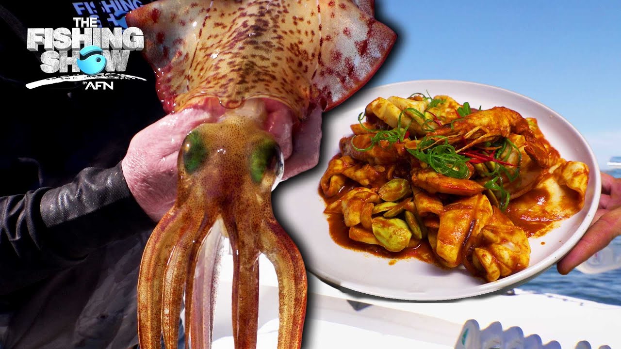 Catching and Cooking Squid near Wilsons Promontory - YouTube