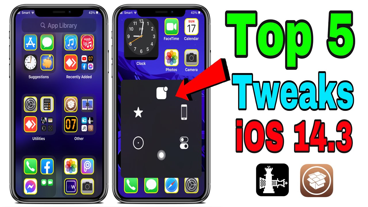 5 Amazing Tweaks | Top Tweaks for iOS 14 - 14.3 - YouTube