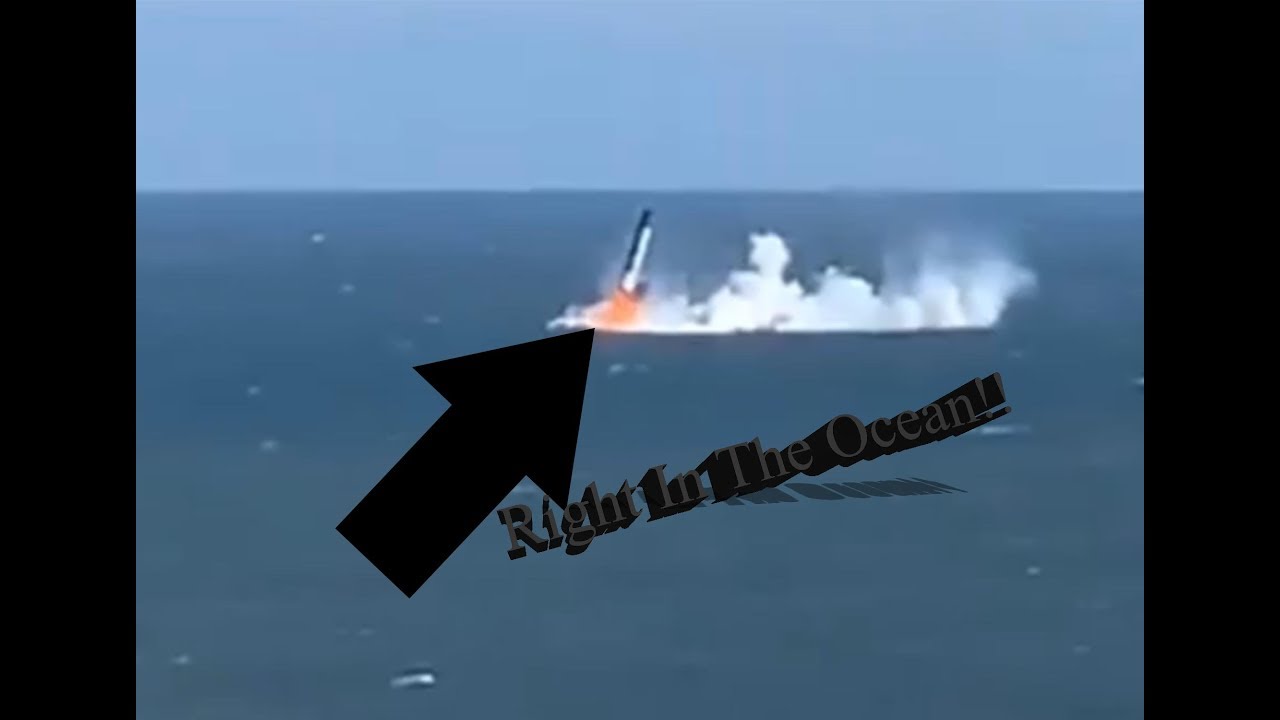 Spacex's Rocket Straight In The Ocean! - YouTube