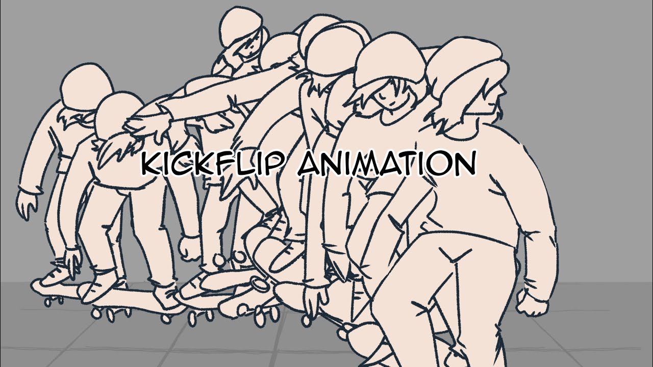 Kickflip test animation - YouTube