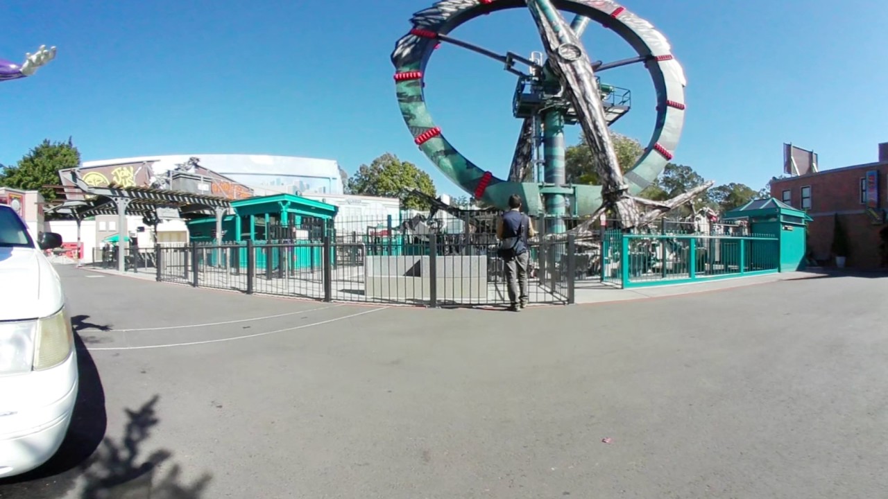 Doomsday ride Warner Bros movieworld 360 4k - YouTube