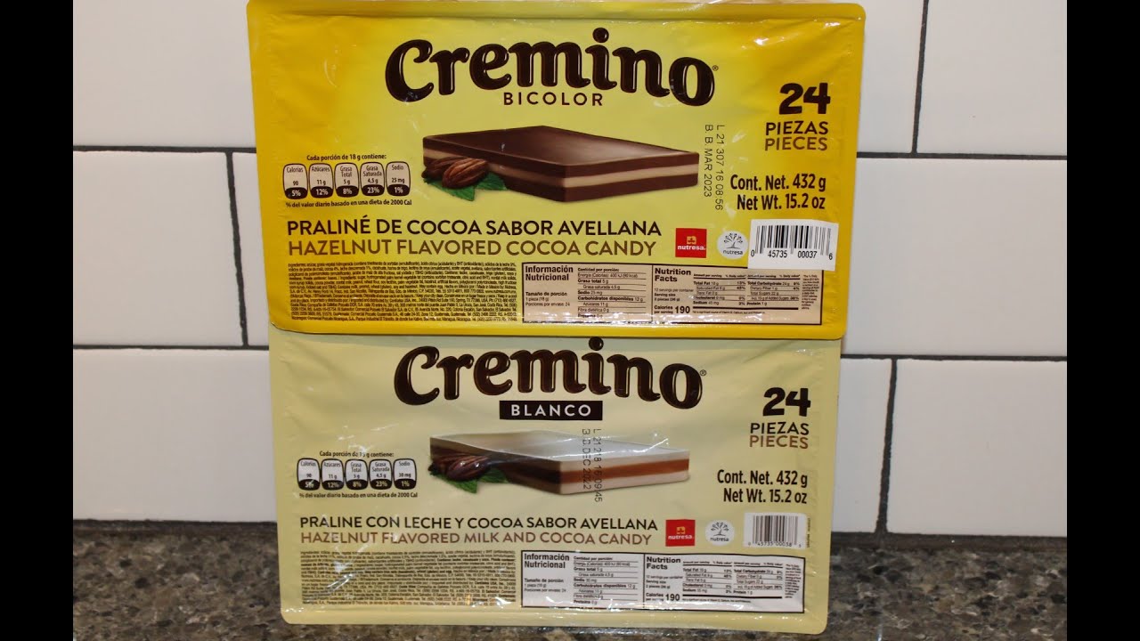 Cremino Hazelnut Flavored Cocoa Candy & Hazelnut Flavored Milk and ...