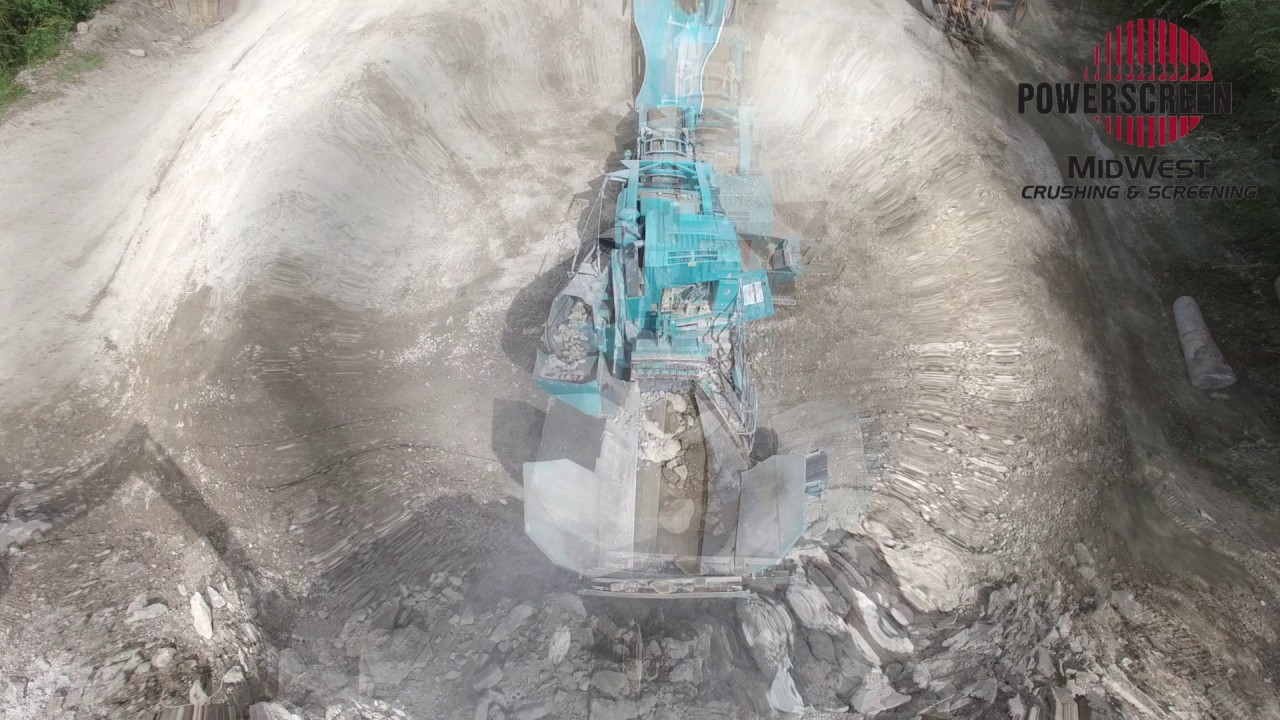 Powerscreen Midwest Crushing & Screening Trakpactor 320SR - YouTube