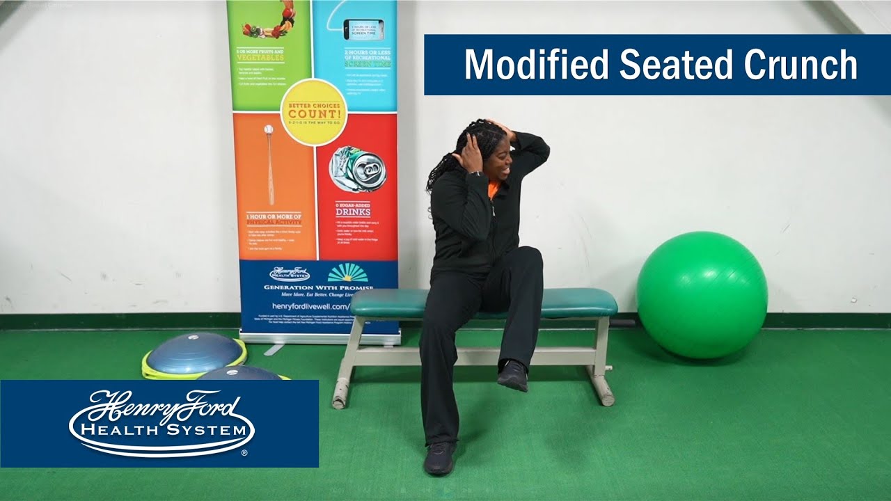 5-2-1-0 Exercise Demo: Seated Crunches - YouTube