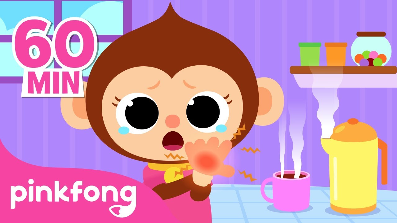 Monkey Got a Boo-Boo 🐵 🏥 | First Aid Song and more | Pinkfong Safety ...
