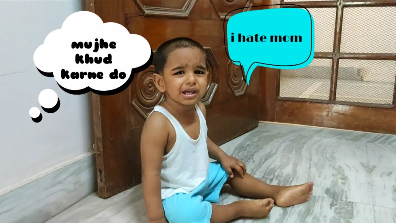 Baby arguing with mom/baby angry with mom/baby crying/baby quarreling ...