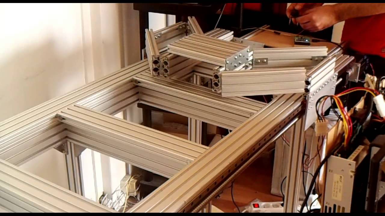 Parallel Kinematic CNC Quick Test - YouTube