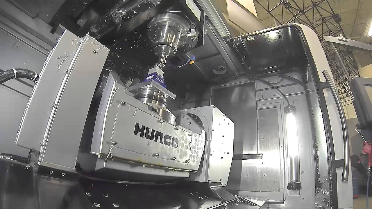 Job Automation Hurco VMX30UHSi with Erowa Robot - YouTube