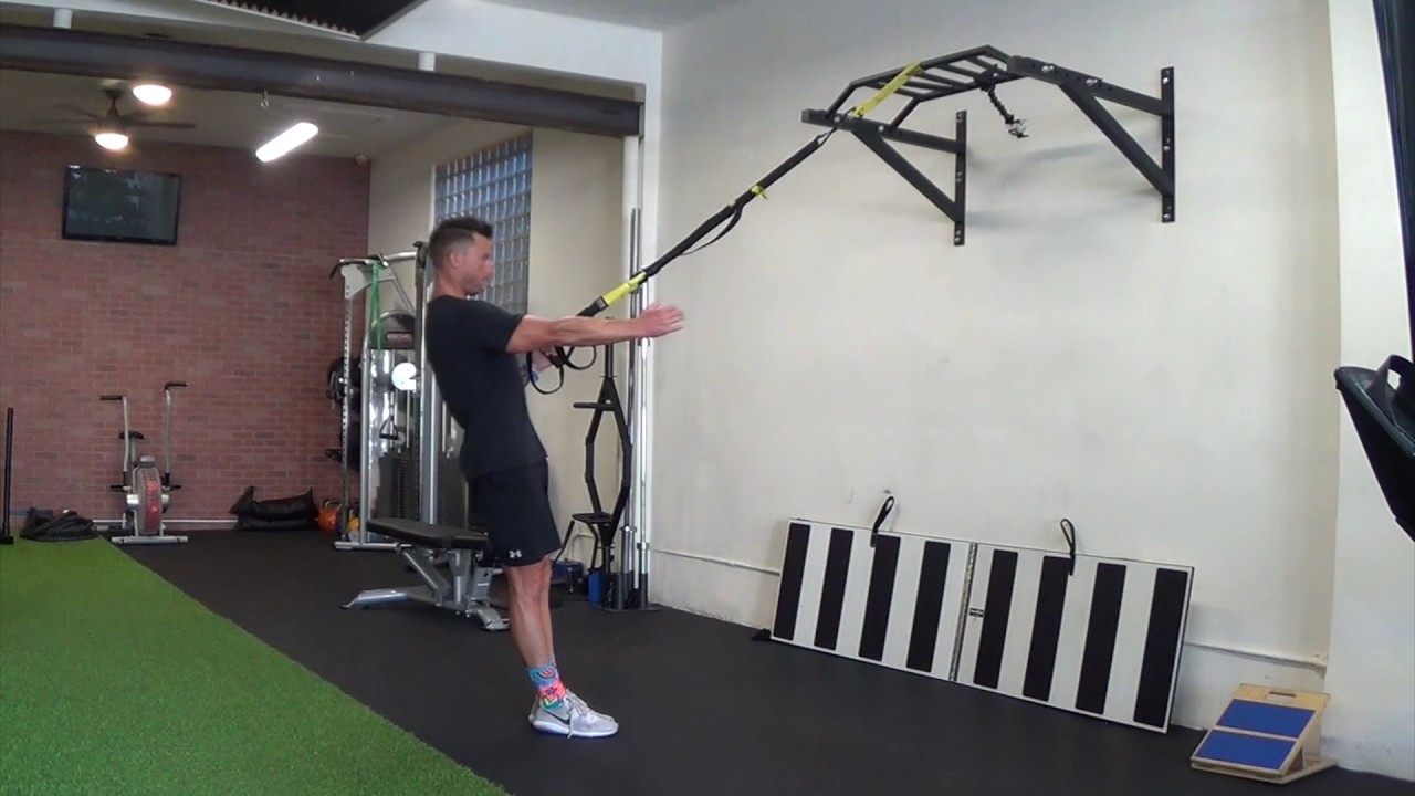 TRX One arm row with reach - YouTube