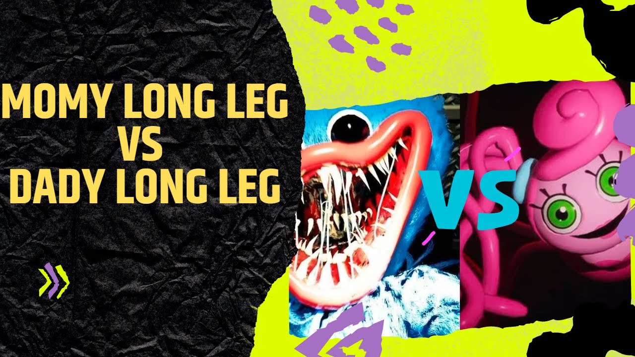 Momy Long Leg VS Dady Long Leg VS Dinosour - YouTube
