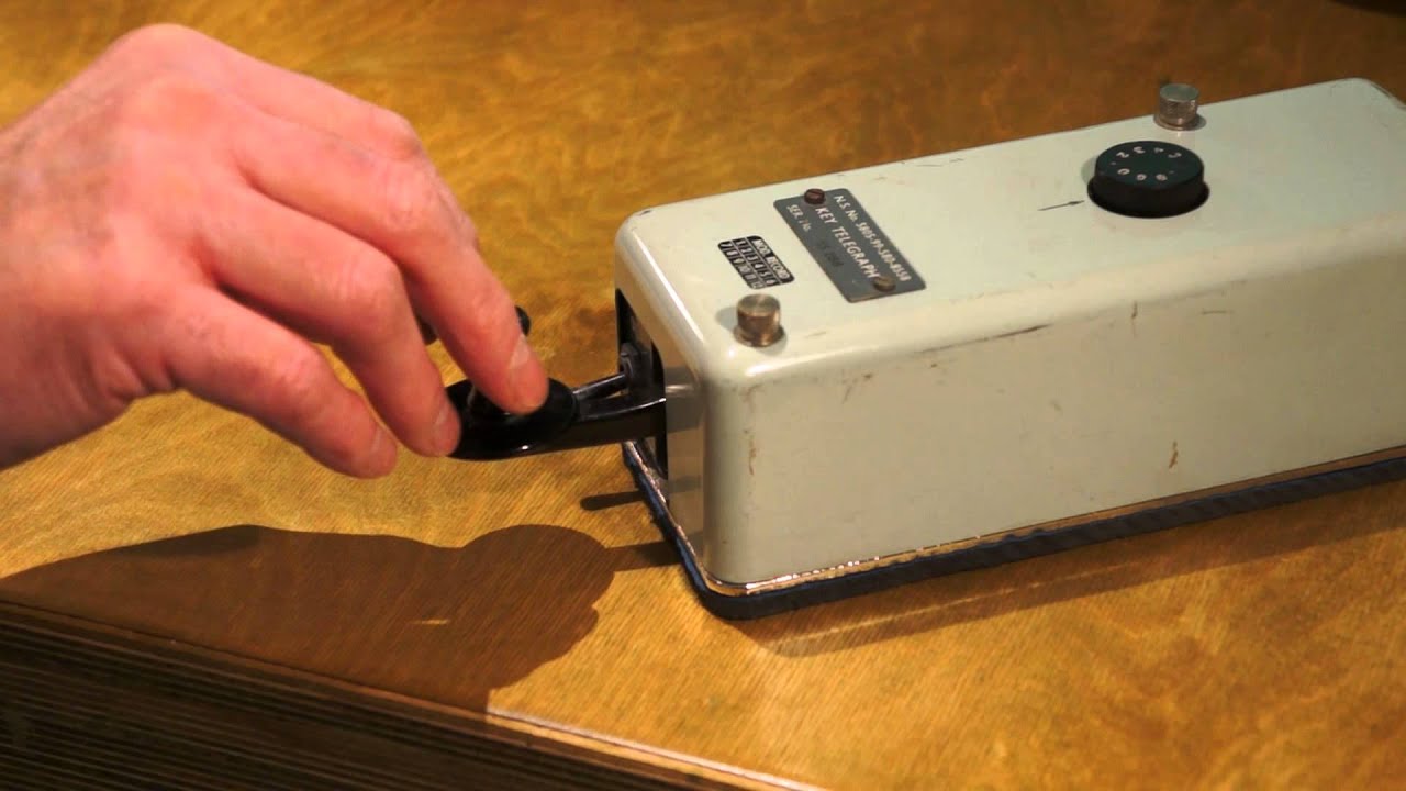 Marconi NATO Navy morse key - YouTube