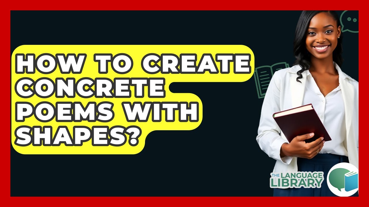 How To Create Concrete Poems With Shapes? - The Language Library - YouTube