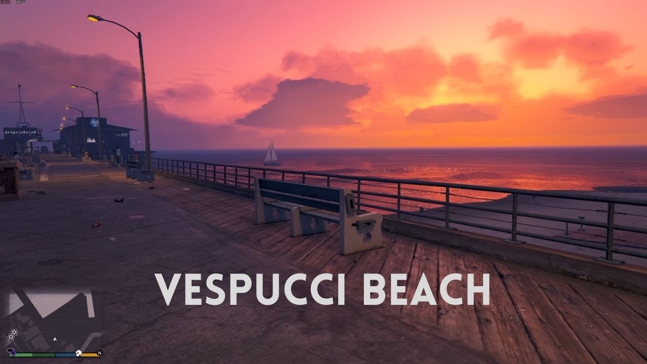 Vespucci Beach clouds time-lapse and driving around the city - YouTube