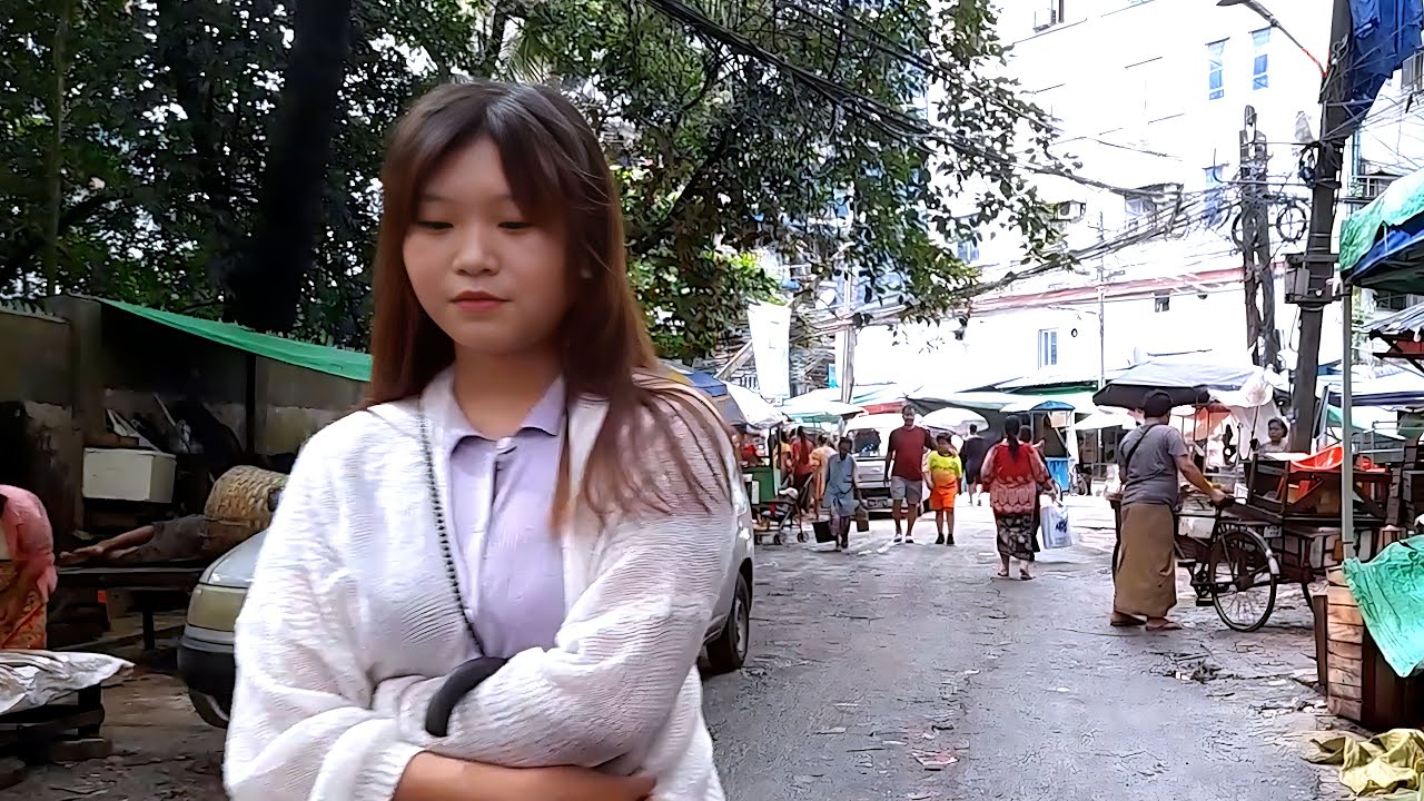Sanchaung Area Walk Tour of Yangon City Burma - YouTube