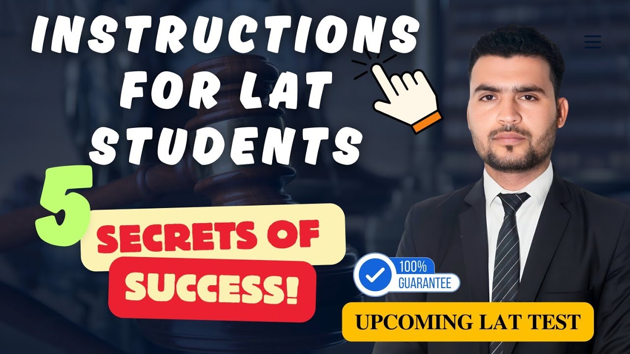 Important Instructions for LAT Test Aspirants||How to prepare lat test ...