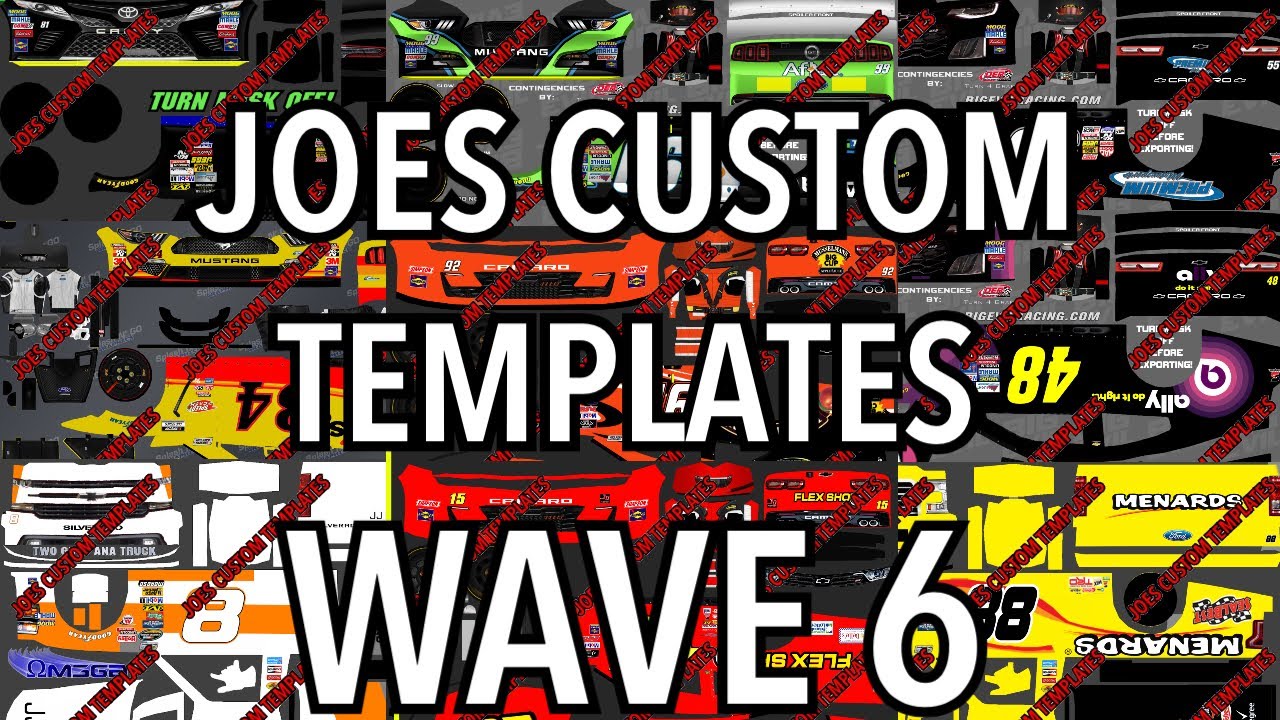 Custom Nascar Templates Wave 6 - YouTube