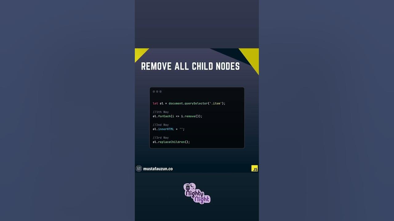 Javascript Remove All Child Nodes javascript YouTube javascript-remove-all-child-nodes-javascript-youtube