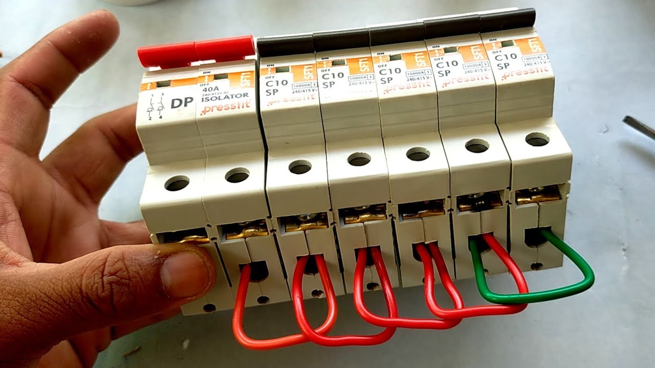 How electricians are giving the connections to Distribution Box | Full ...