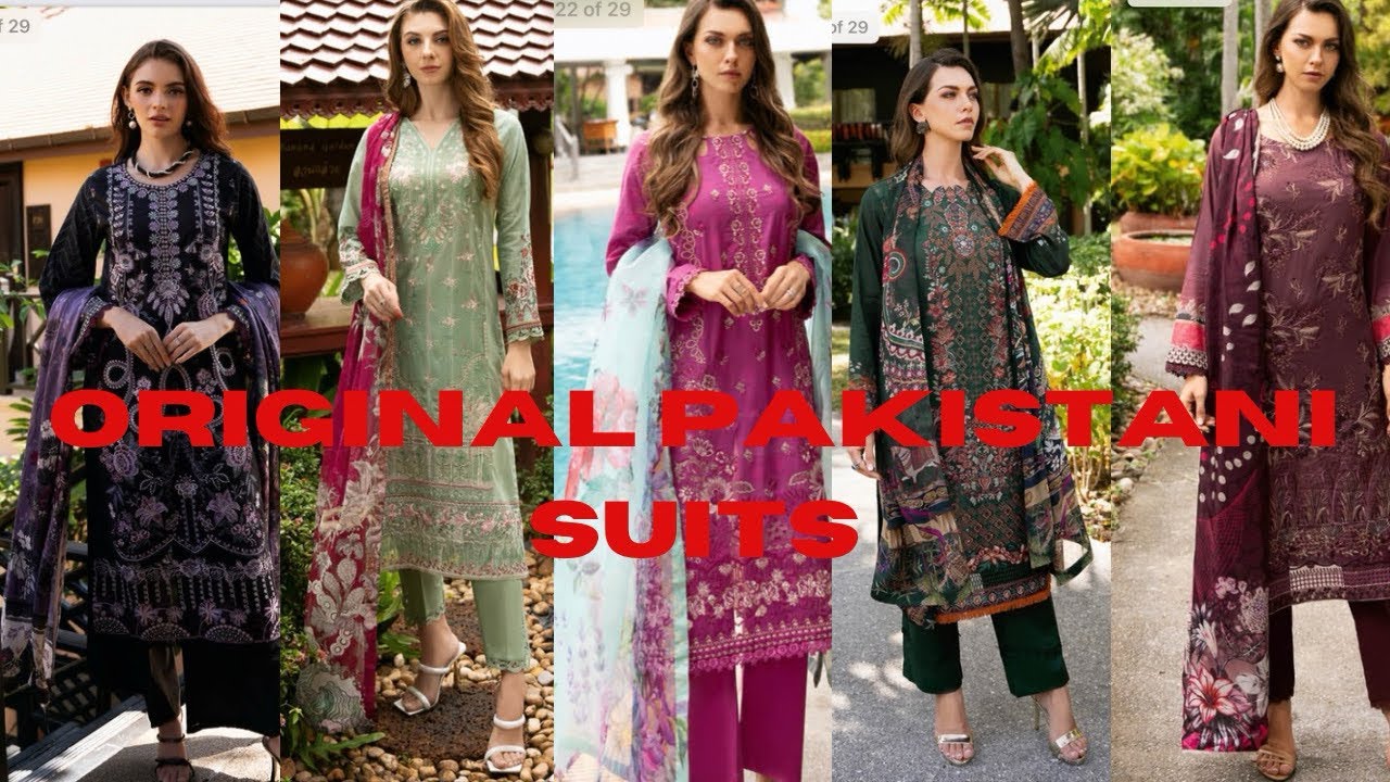 Original Pakistani suits|| latest collection||eid outfit||ghat baithe ...