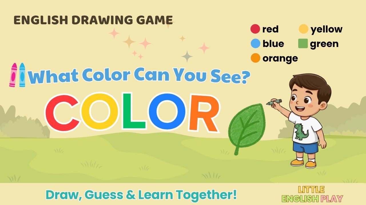 🎨 Let’s Draw and Guess the Color! | English Drawing Game for Kids - YouTube