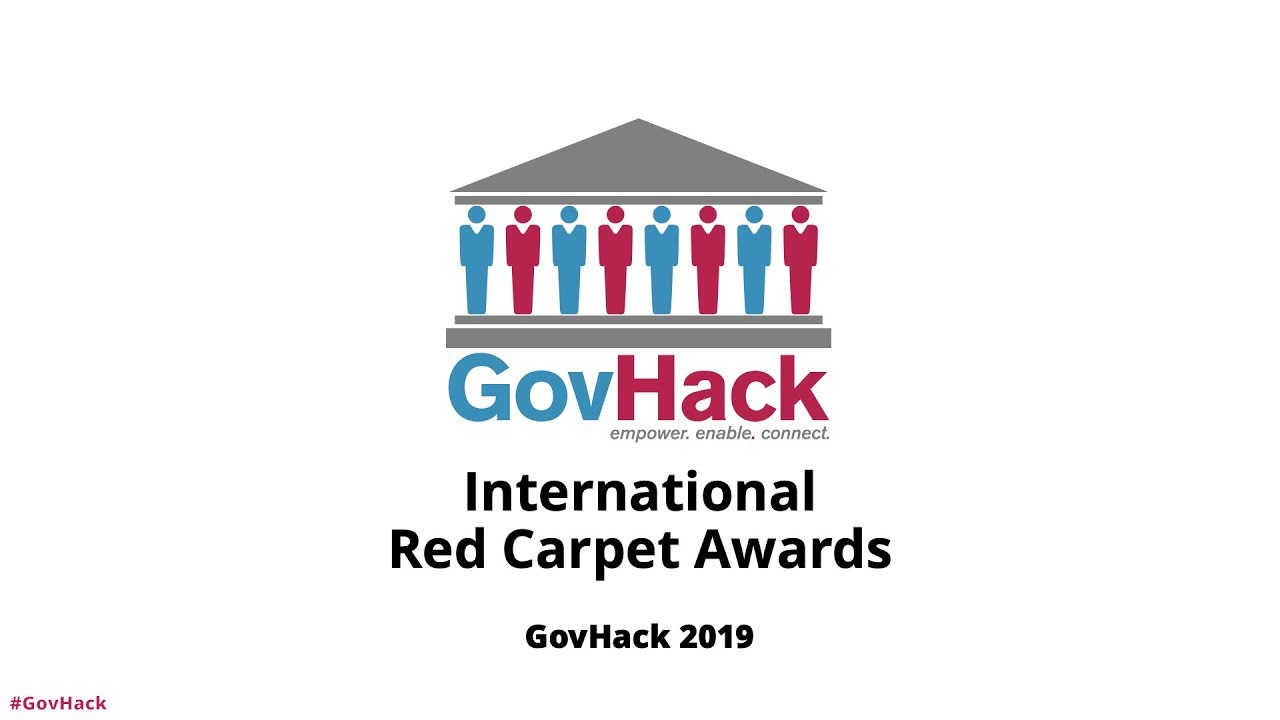 GovHack 2019 International Red Carpet Awards - YouTube