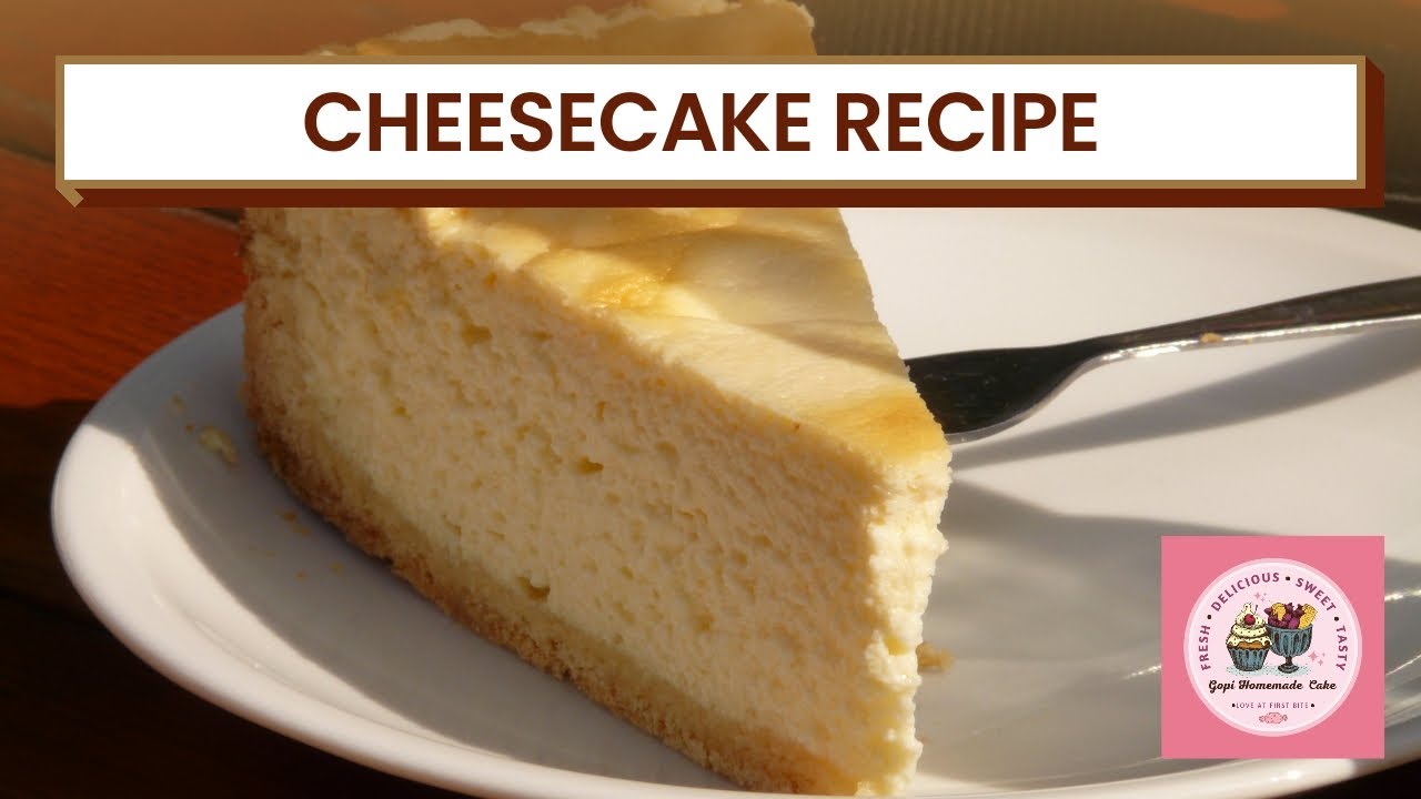 New York style cheese cake recipe. Homemade cheese cake. - YouTube