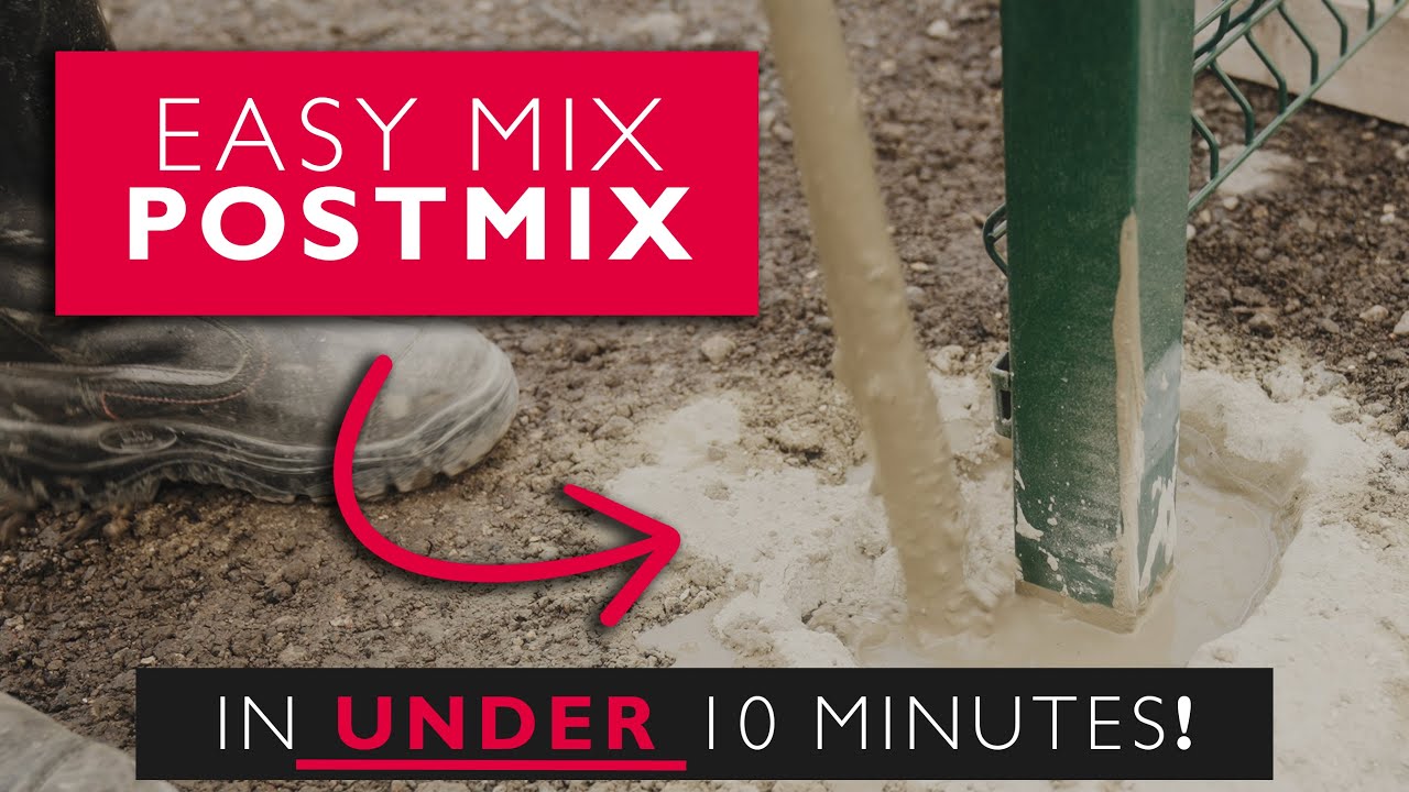 How To Install & Set A Fence Post In UNDER 10 MINUTES! - YouTube