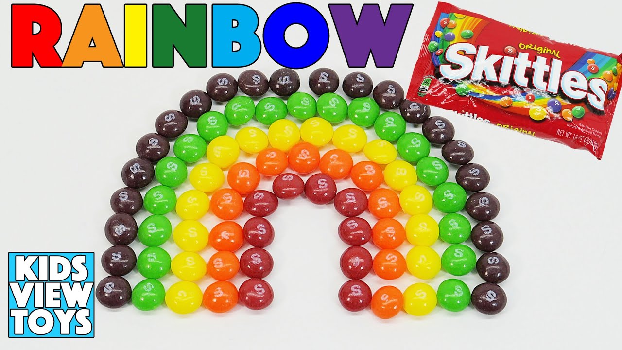 Numbers, Counting and Colors for Children: Learn Colors with Skittles ...