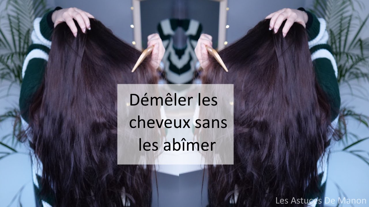 Comment démêler ses cheveux sans les casser - YouTube