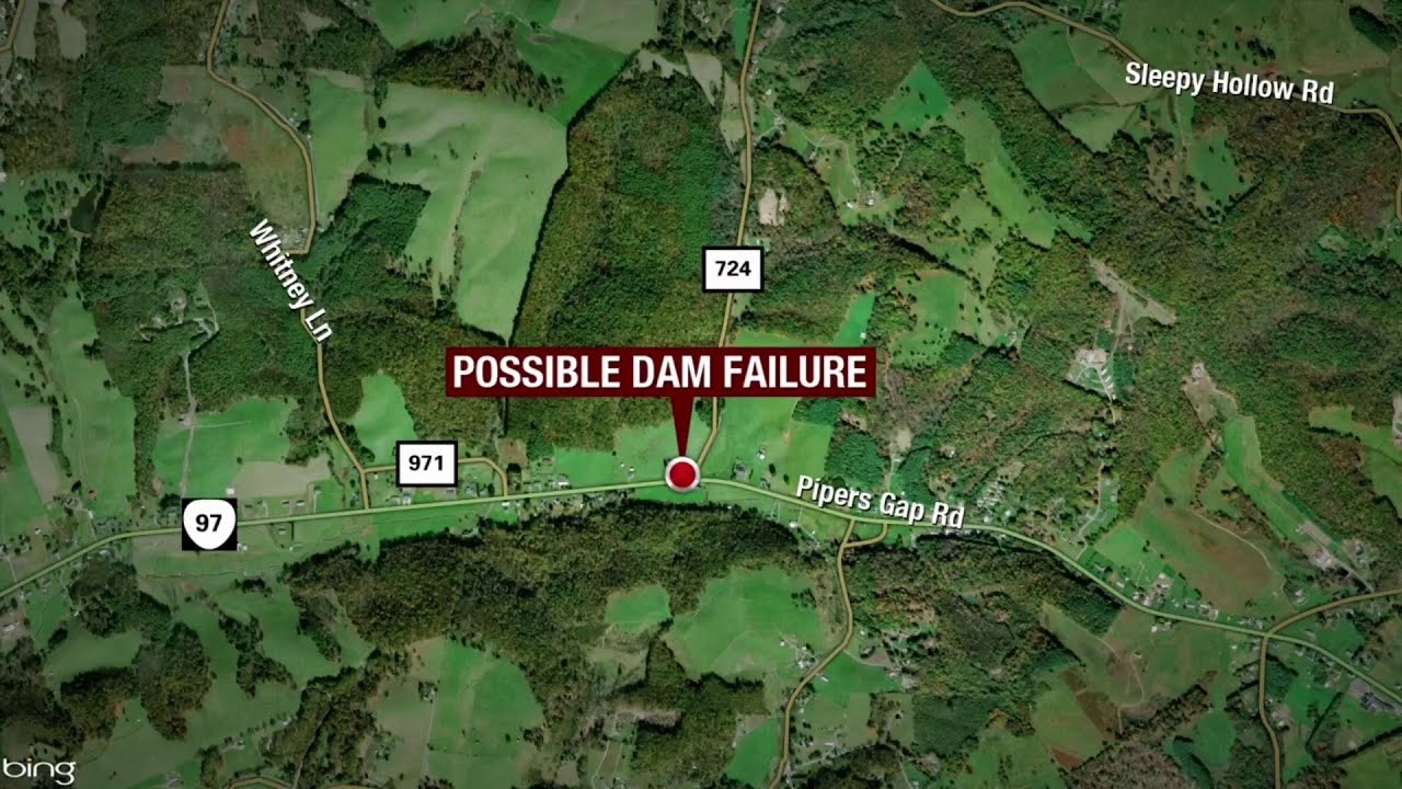 Evacuations in Carroll County due to possible dam failure - YouTube