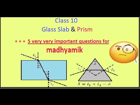 Glass slab and Prism | Topic | LIGHT CHAPTER (PART-9)|CLASS 10 WBBSE ...