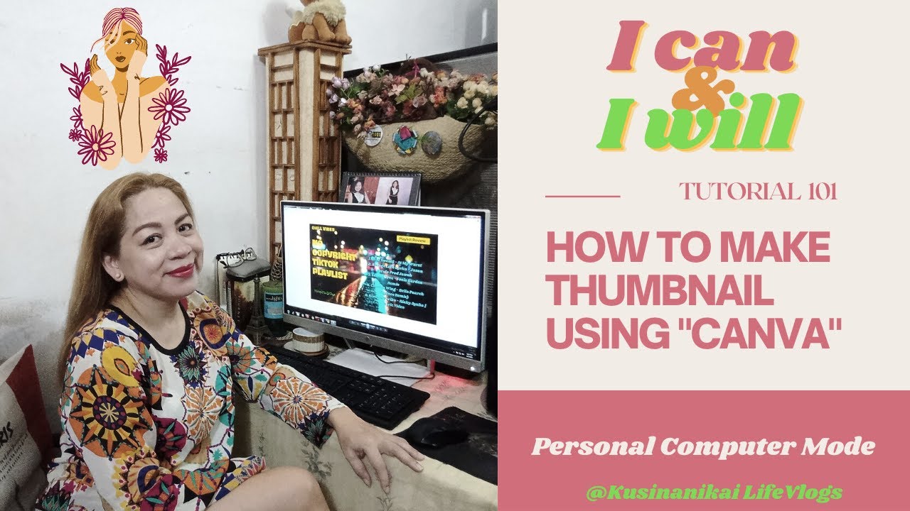 HOW TO MAKE THUMBNAIL USING PERSONAL COMPUTER #CANVA #TIPS #TUTORIAL ...