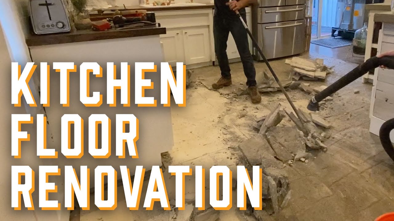 Kitchen Floor Renovation - YouTube