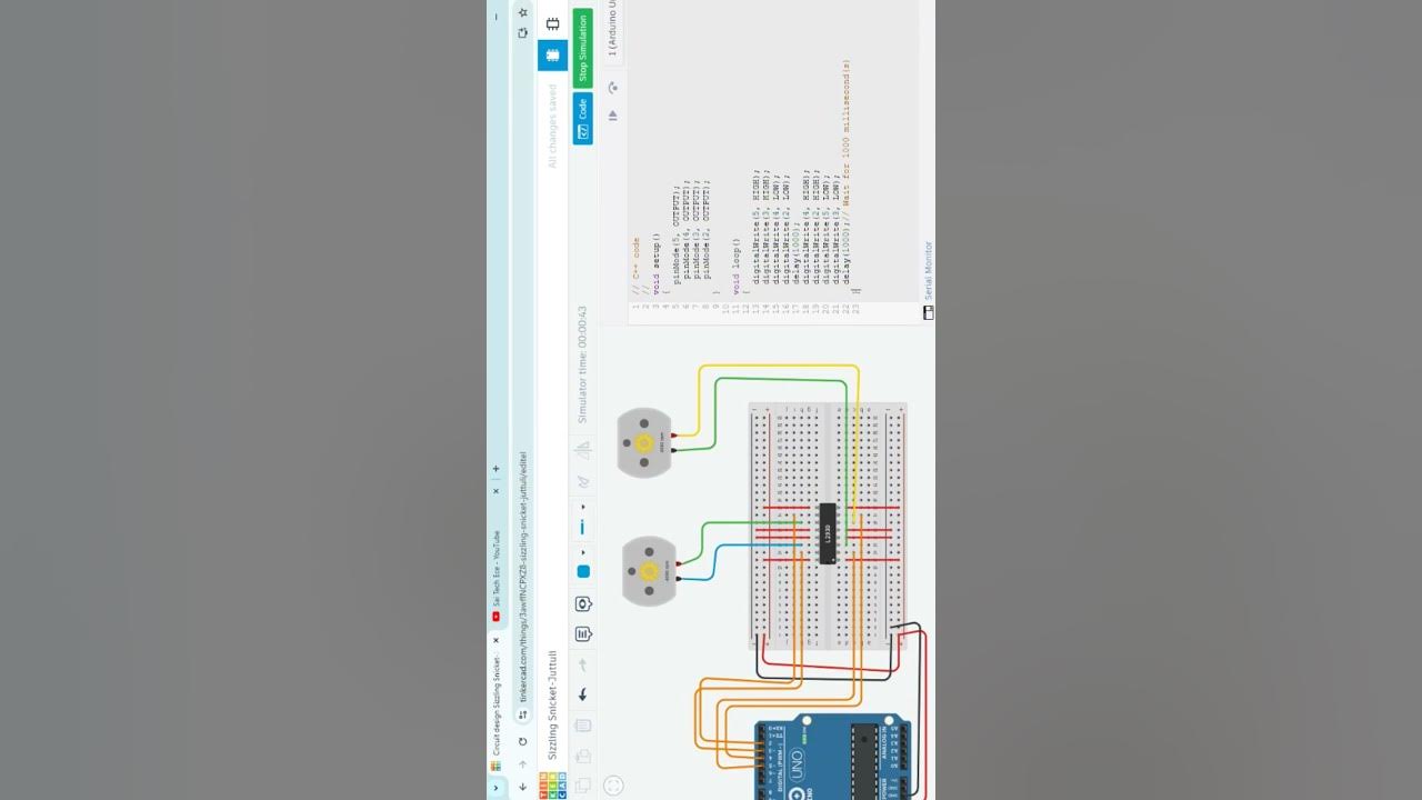 DC Motor Controlling By Using L293D Dual Motor Module IC # ...