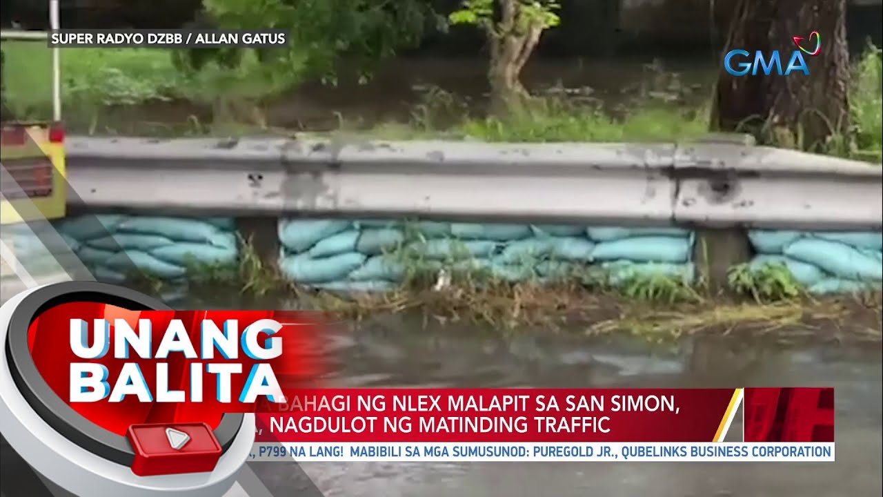 Pagbaha sa bahagi ng NLEX malapit sa San Simon,Pampanga, nagdulot ng matinding traffic | UB ...