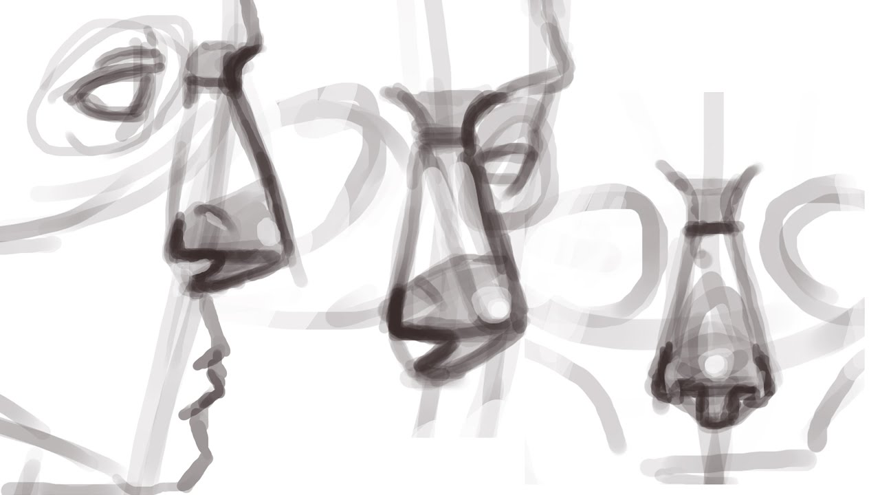 How to Draw Noses from 3 Different Angles - YouTube