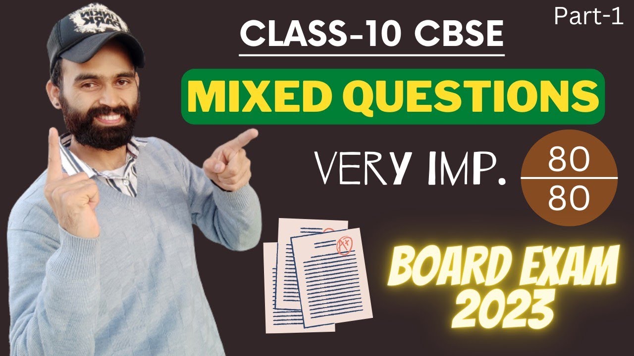 Maths Class 10 | Most Important Questions Class 10 Maths | Cbse 2022-23 ...