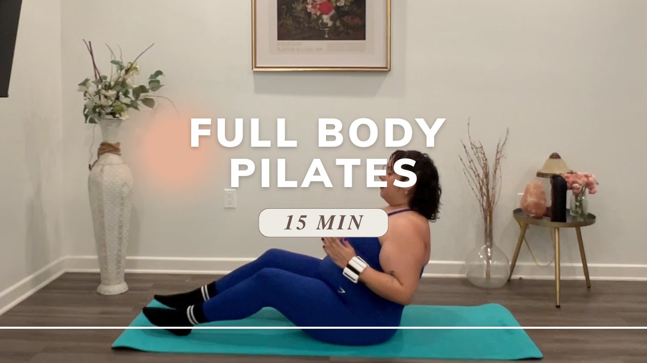 15 MIN FULL BODY PILATES | LIGHT WEIGHTS + BEGINNER FRIENDLY - YouTube
