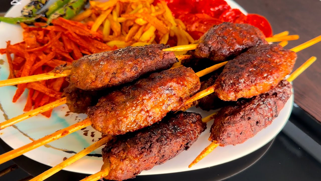 Kebab with Minced Lamb and Chicken Breast! This beautiful Kebab is for ...