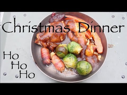 Cooking a Full Christmas Dinner over the Camp Fire. - YouTube