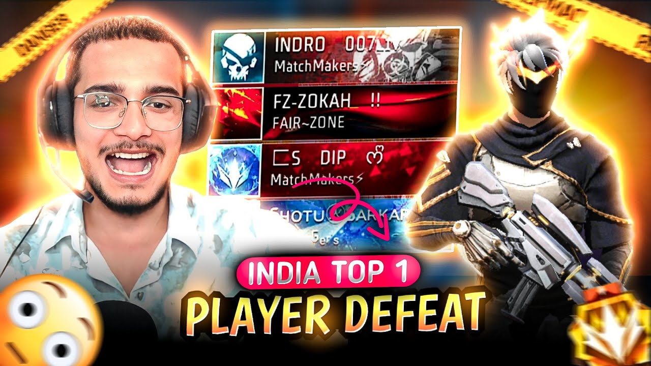 Again India’s Top 1 Regional Squad Defeat On Live 🤯 - Garena Free Fire ...
