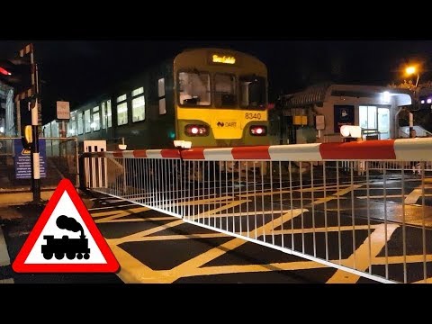 Railway Crossing - Sandymount Station, Dublin - IE 8300 Class Dart ...