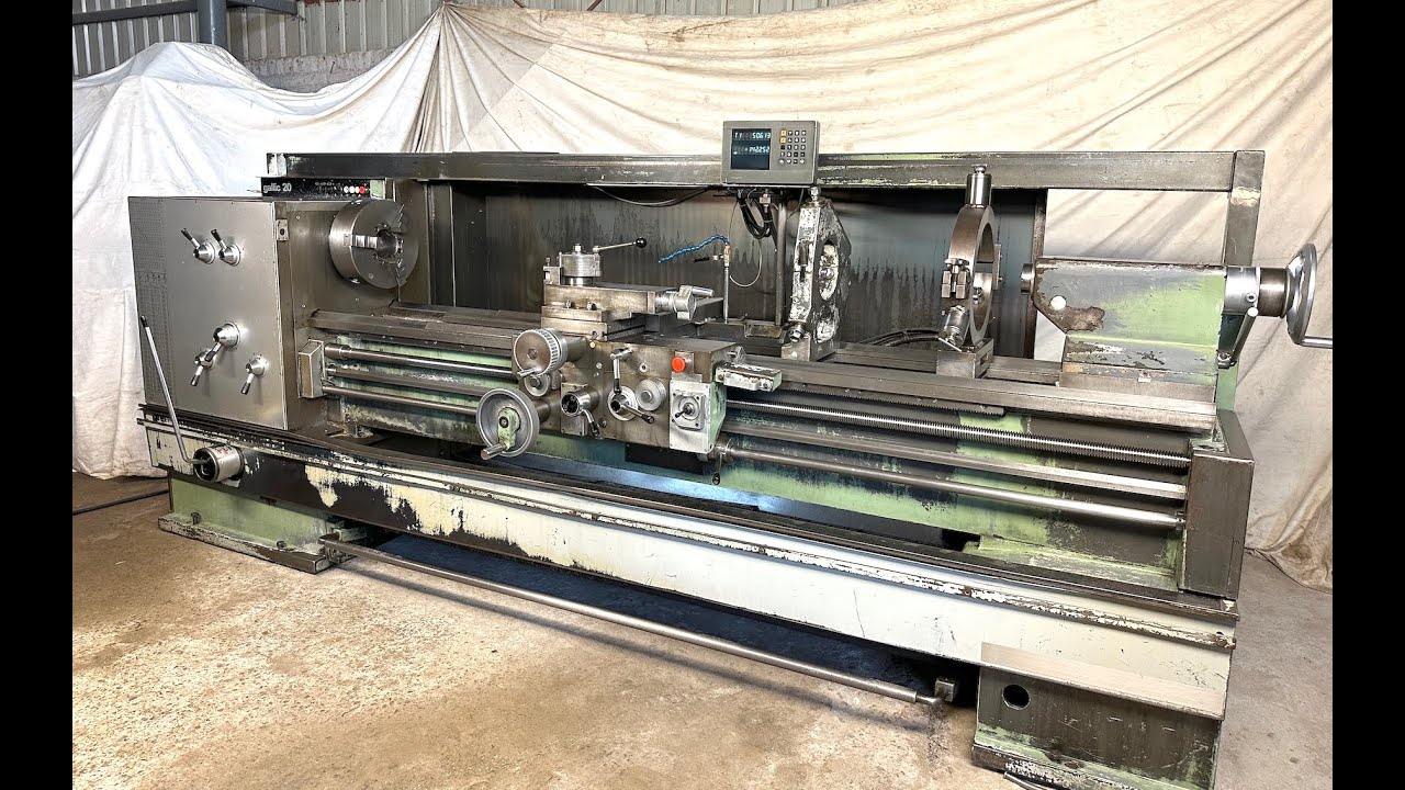 Mondiale Gallic 20 Lathe Machine - 2100 mm Job Length - YouTube