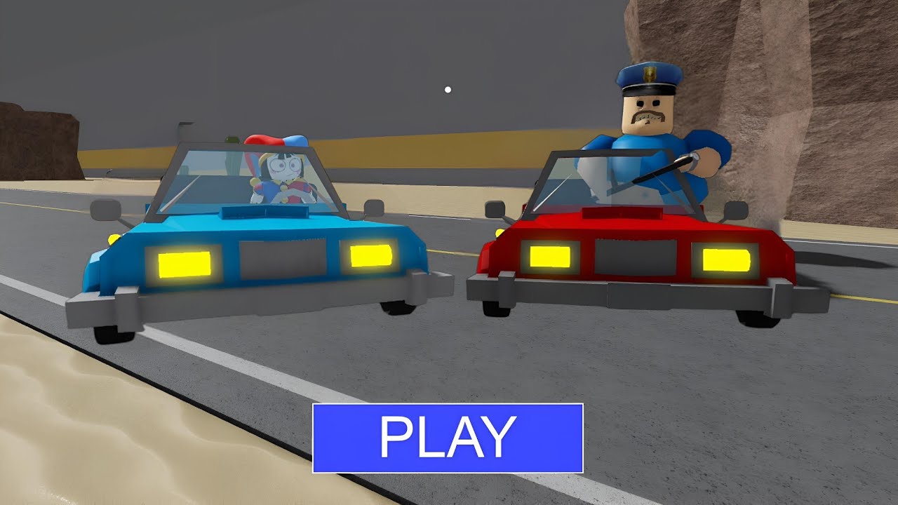 CAR BARRY'S PRISON RUN POMINI VS BARRY CAR RACE = ROBLOX GAME #4k # ...
