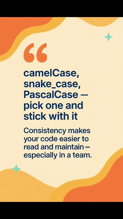 Use consistent naming conventions #youtubeshorts - YouTube
